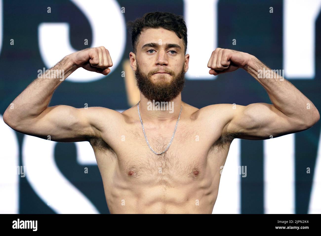 Bader Samreen during the weigh in at the King Abdullah Sport City ...