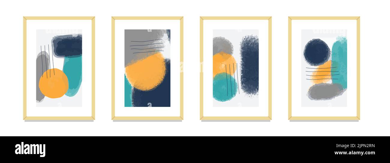 Four frames wall hi-res stock photography and images - Alamy