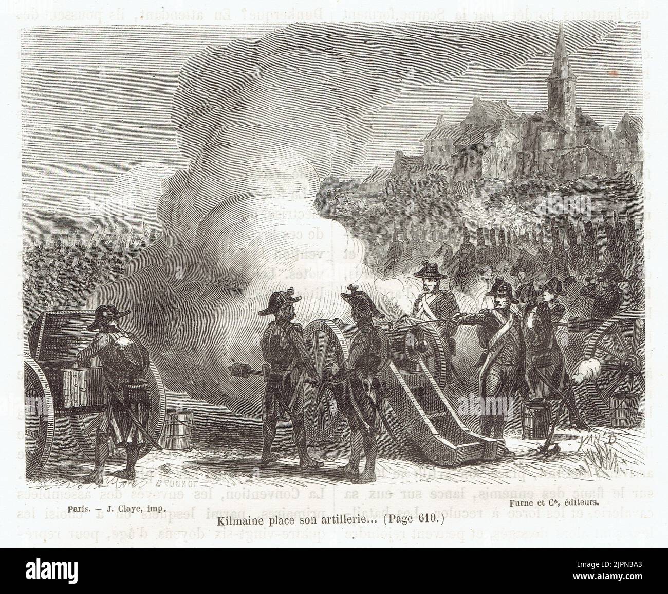 artillerie du général Kilmaine Stock Photo - Alamy