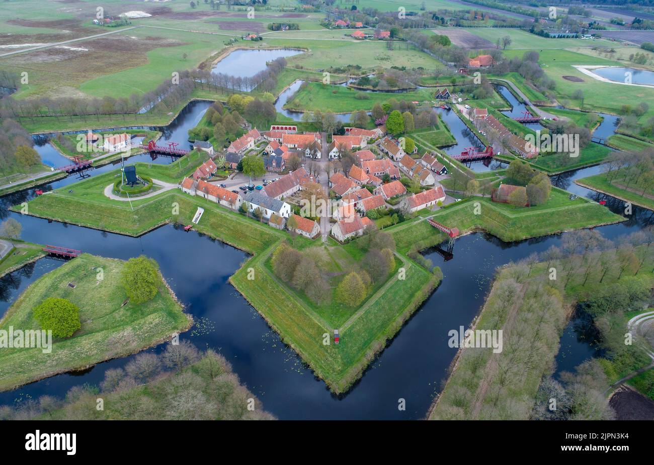 Bourtange aerial hi-res stock photography and images - Alamy