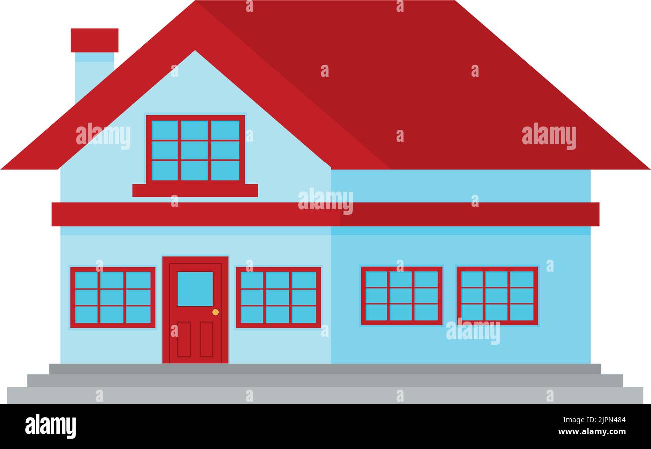 house isolated on white background Stock Vector Image & Art - Alamy