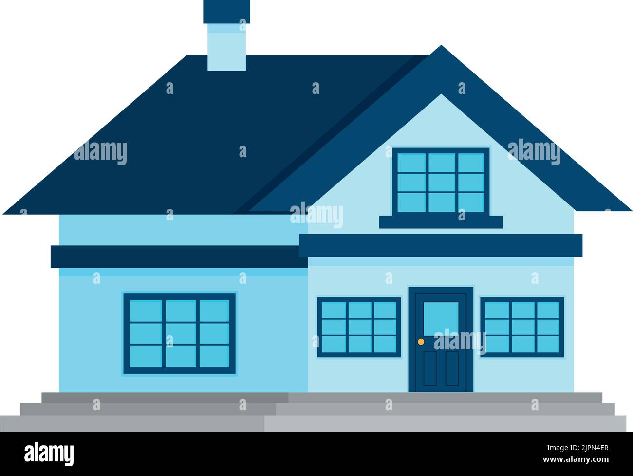 blue house icon Stock Vector Image & Art - Alamy
