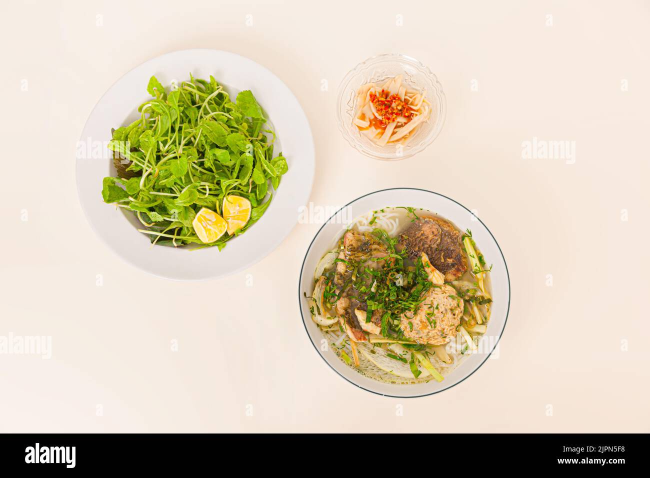 Bun ca ro dong, Vietnamese rice noodles and anabas fish soup ...