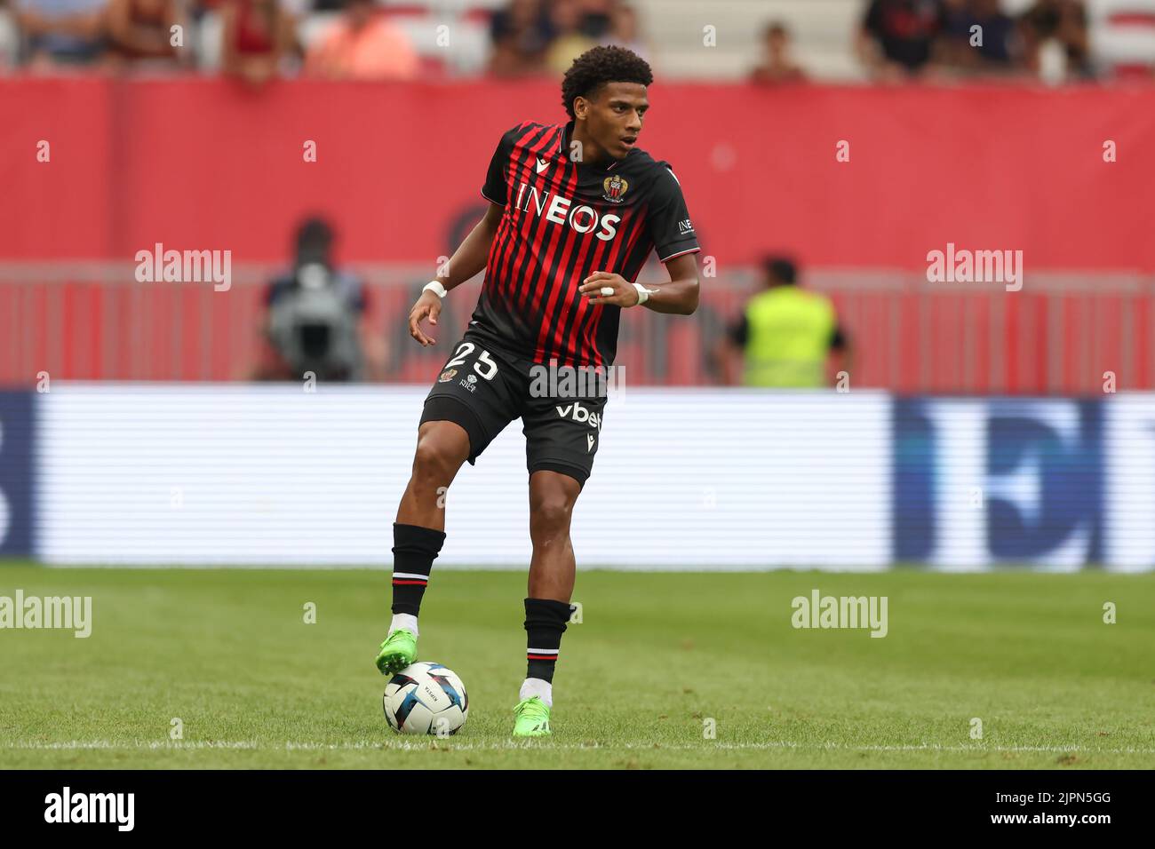 Nice, France, 14th August 2022. Jean-Clair Todibo of OGC Nice during ...