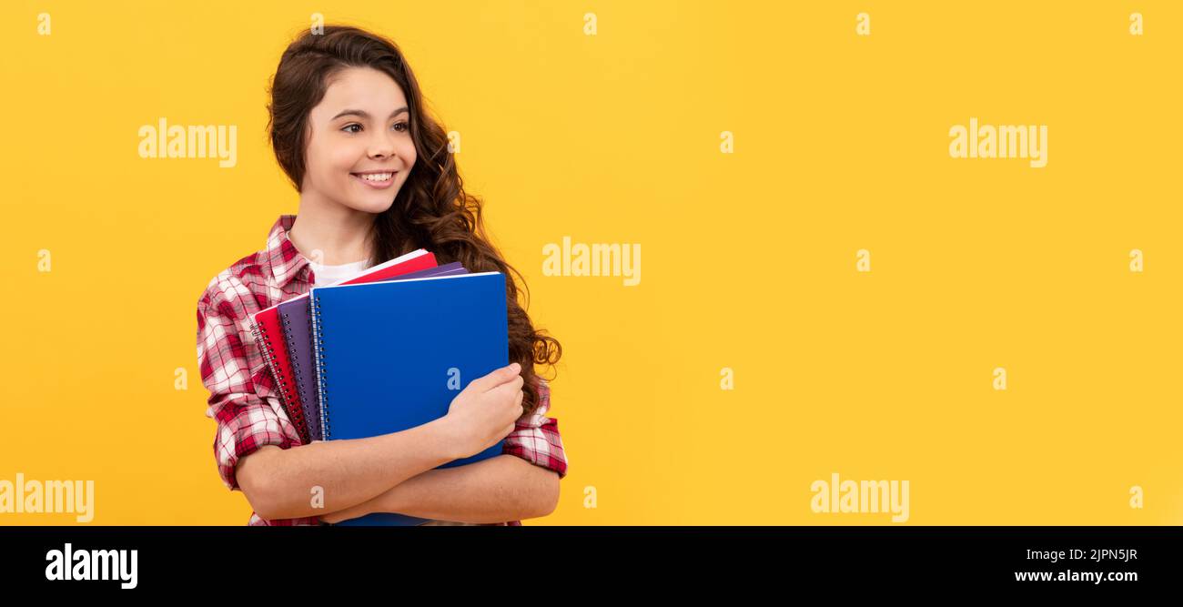 nerd. happy childhood. cheerful kid going to do homework with books ...