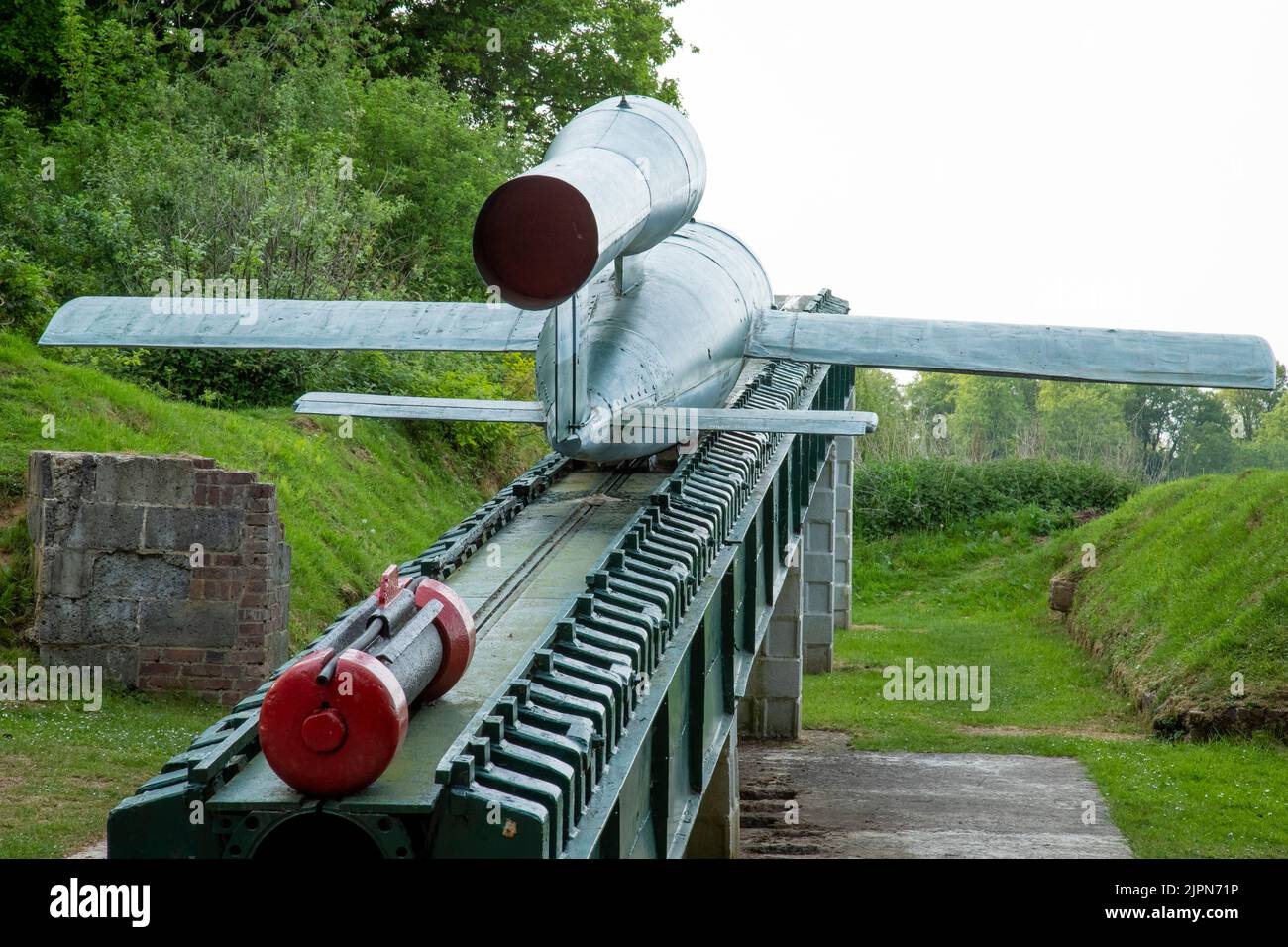 France, Seine Maritime, Ardouval, Eawy Forest, V1 of Val Ygot, launch ...