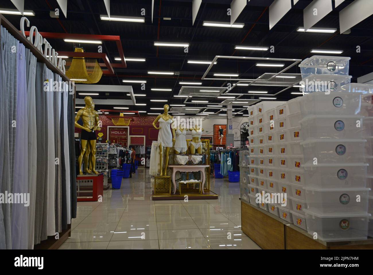Brazilian department store, assortment of products for sale, men's and ...