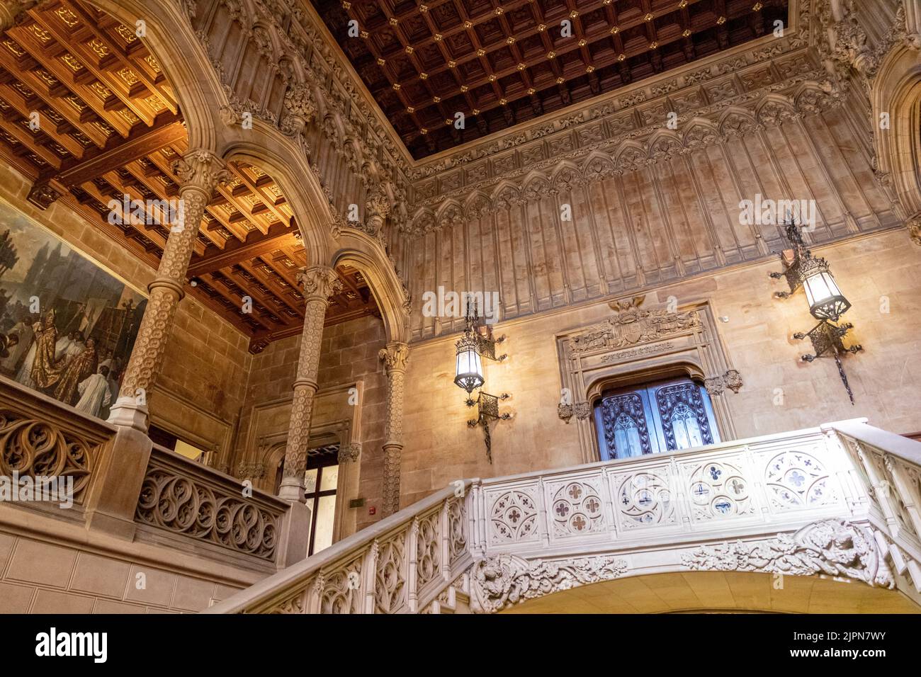 Royal palace stairs interior hi-res stock photography and images - Alamy