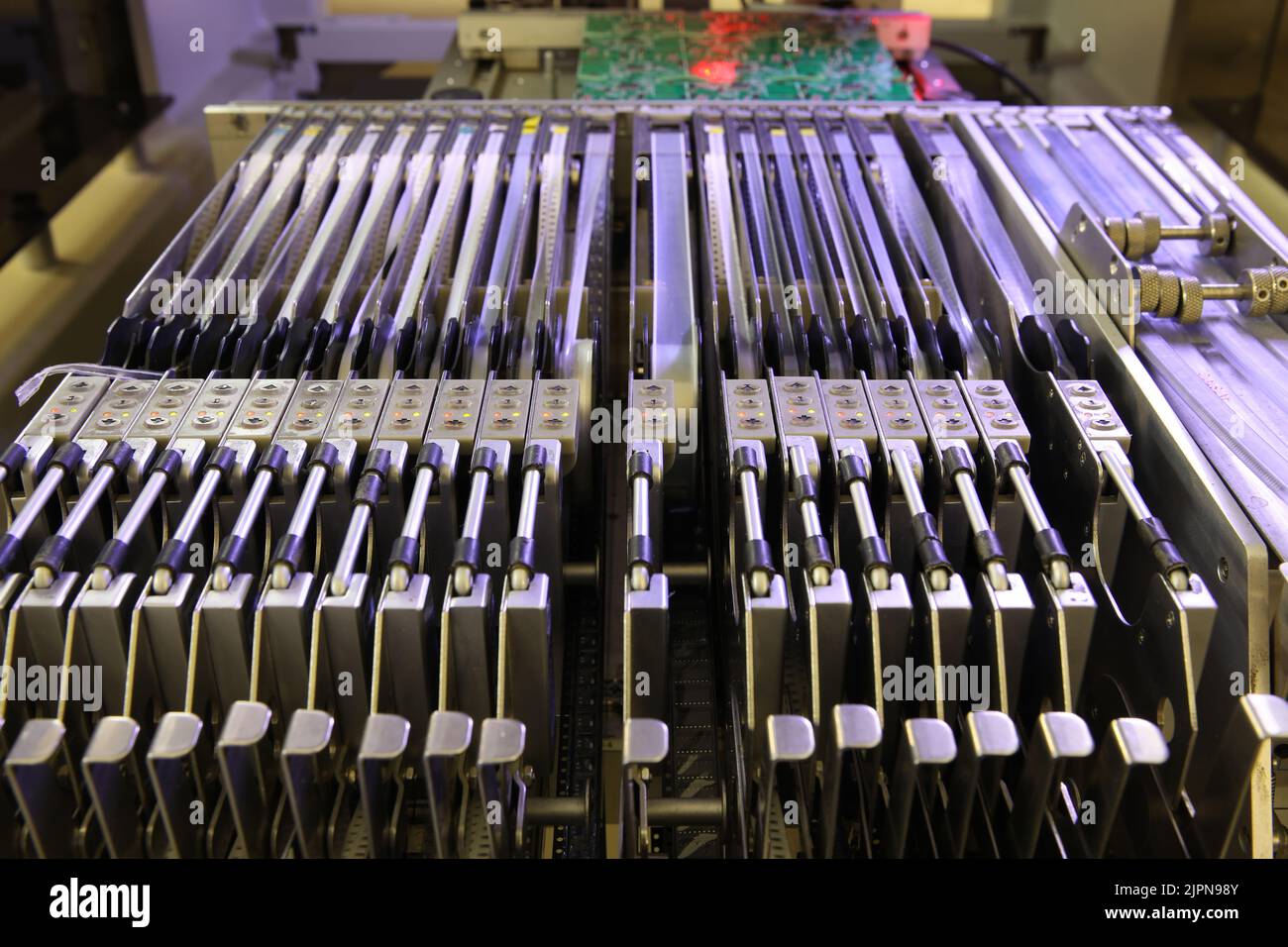 Installer of SMD parts on boards and soldering parts. Machine for ...