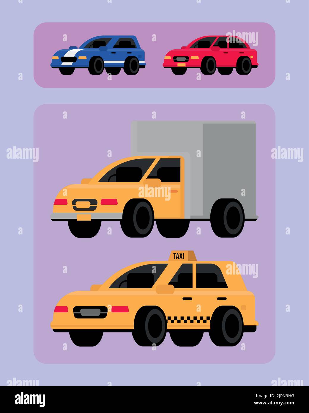 set of transport cars Stock Vector Image & Art - Alamy