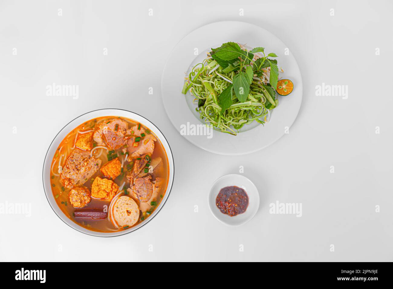 Bun Rieu Cua, Crab paste vermicelli soup with minced shrimp, tofu ...