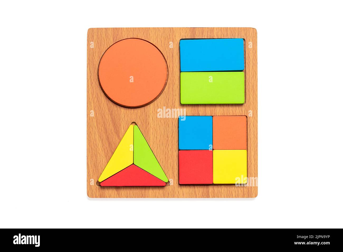Set of shape Montessori style toys Children wooden eco friendly logic ...