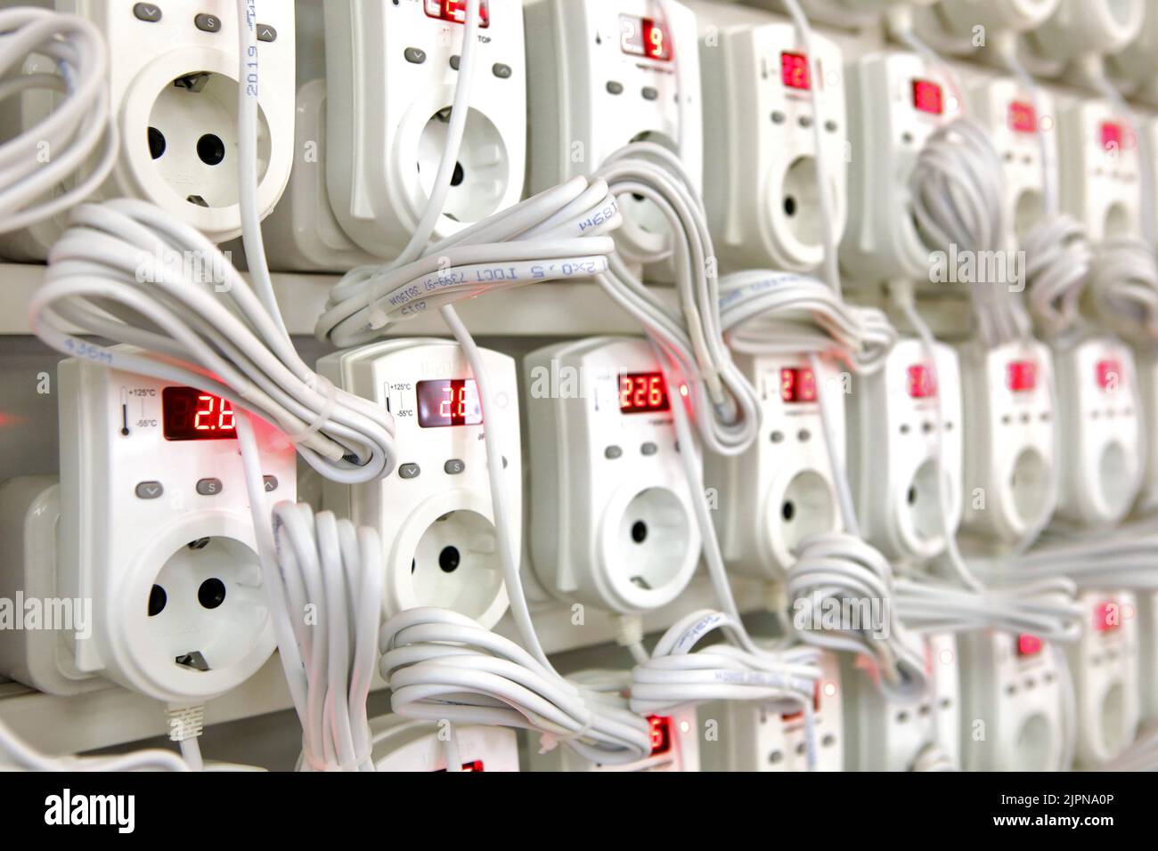 Quality control of electronic devices at the stand. Manufacture of ...