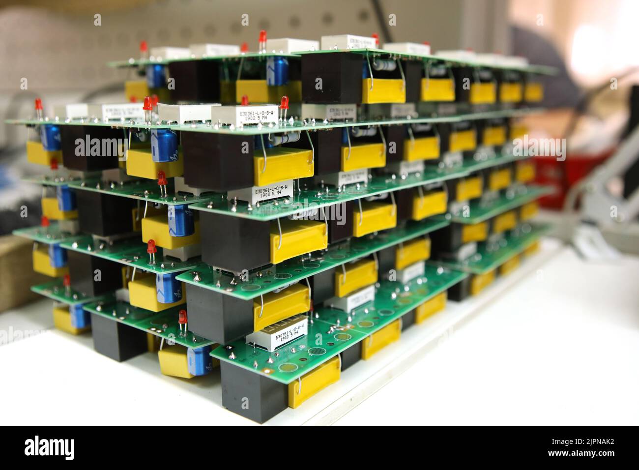 Electrical boards with parts for manual assembly of an electrical ...