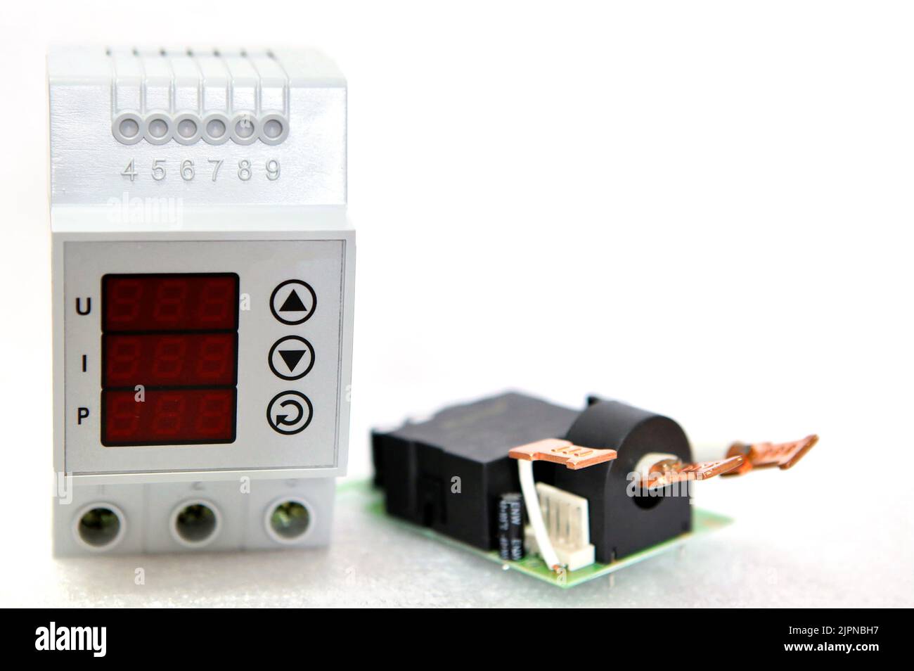 Power polarized bipolar relays. Composition with digital screen. Power ...