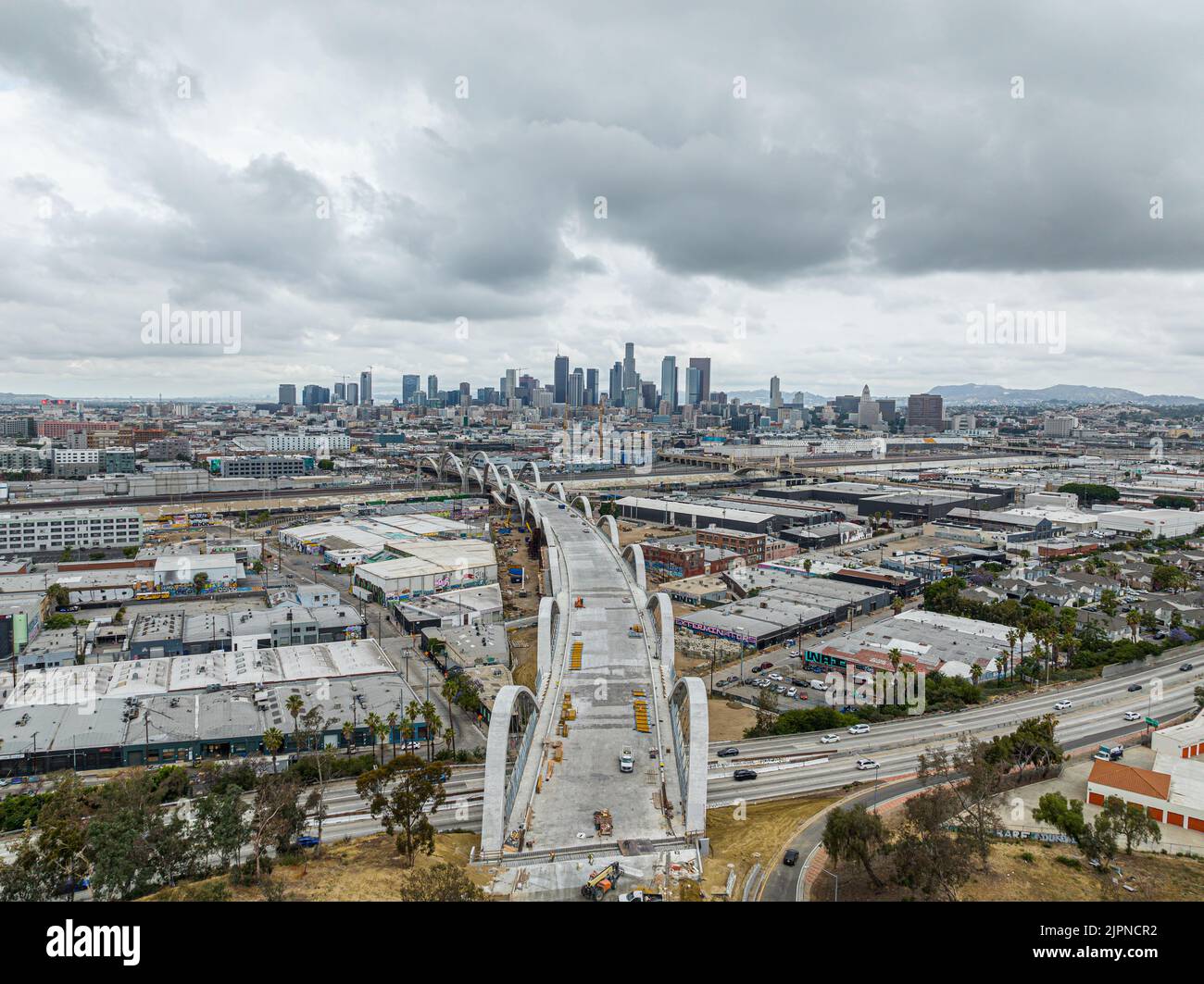 Los Angeles from the 6th Street Bridge Stock Photo - Alamy