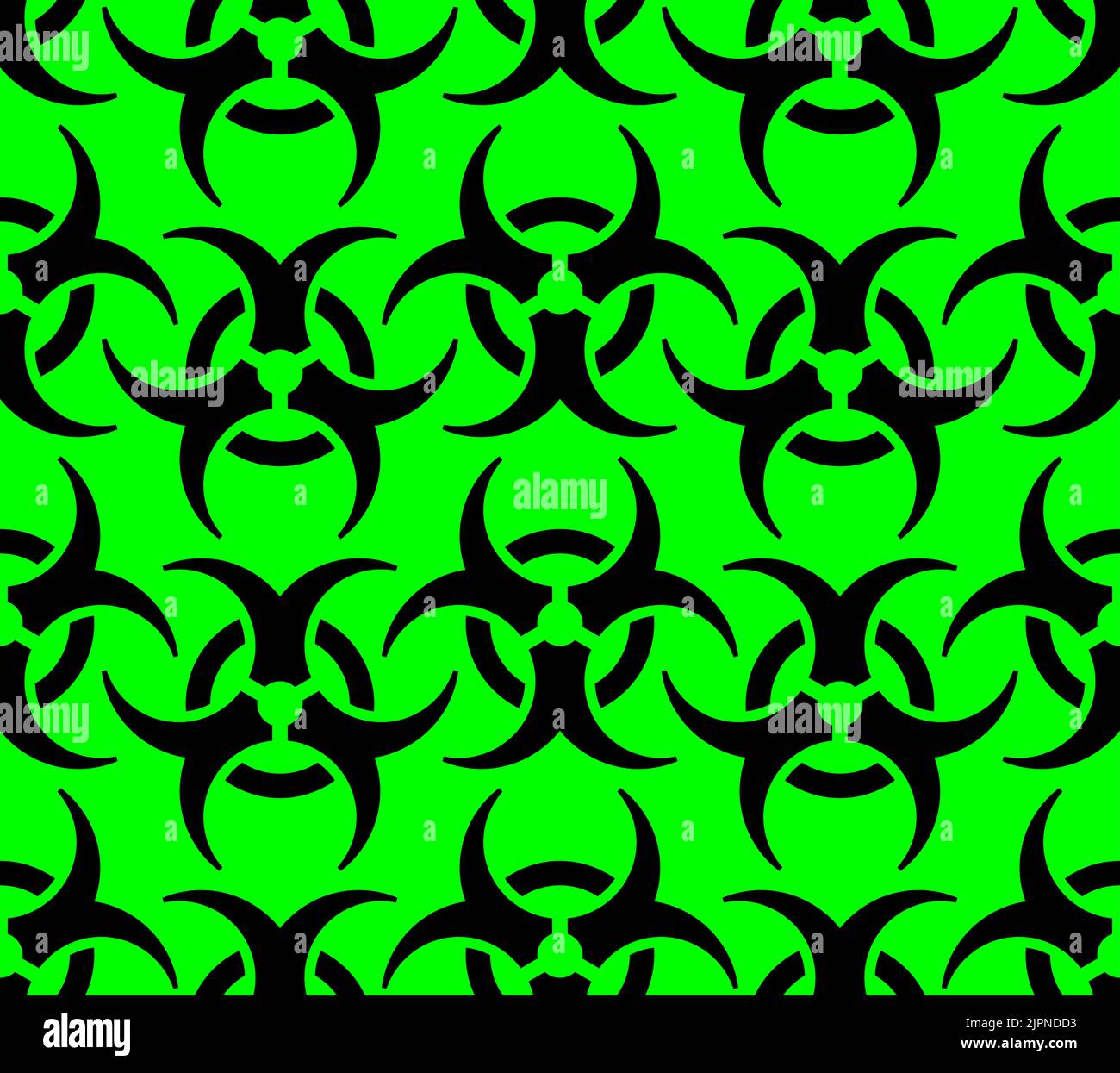 Biohazard pattern seamless. Nuclear danger background. texture Stock ...