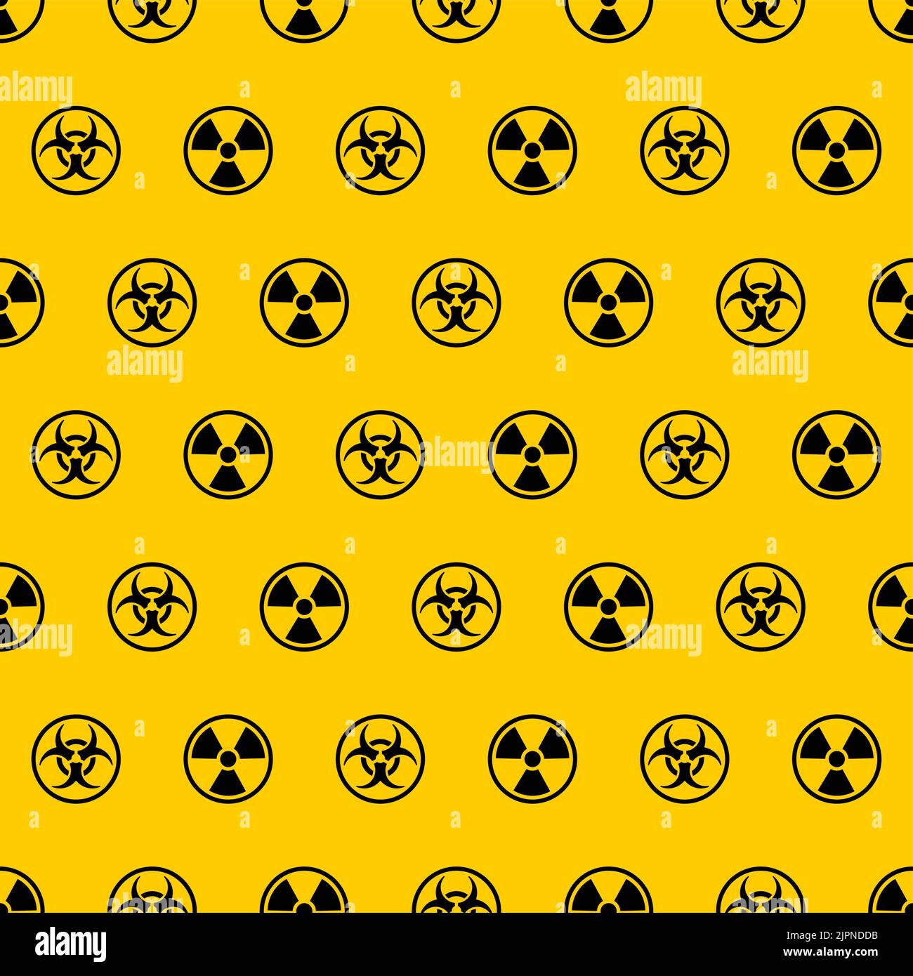 Biohazard and radioactive waste pattern seamless. biohazard sign and ...