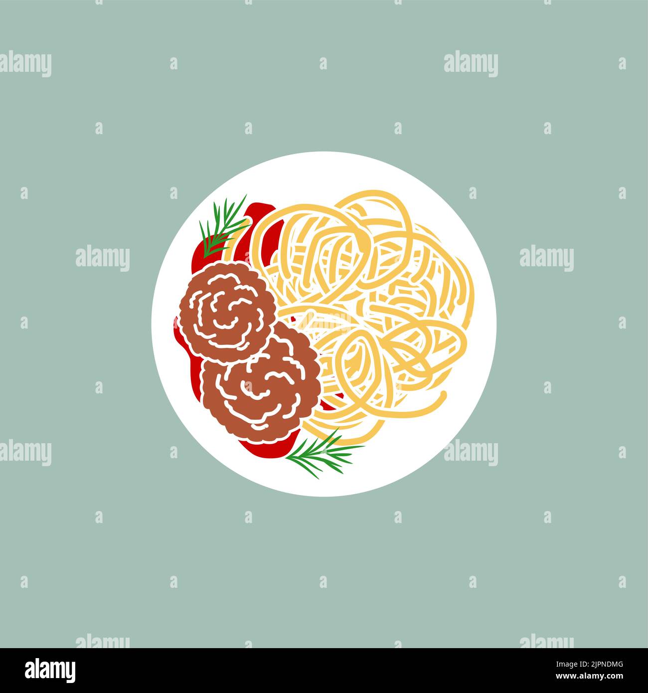 Top view pasta in Stock Vector Images - Alamy