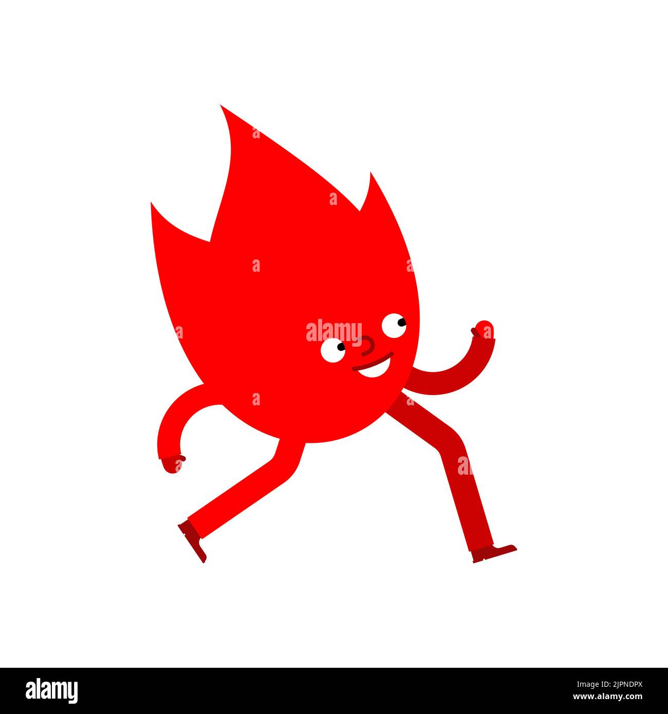 Running fire cartoon. Flame run isolated Stock Vector Image & Art - Alamy
