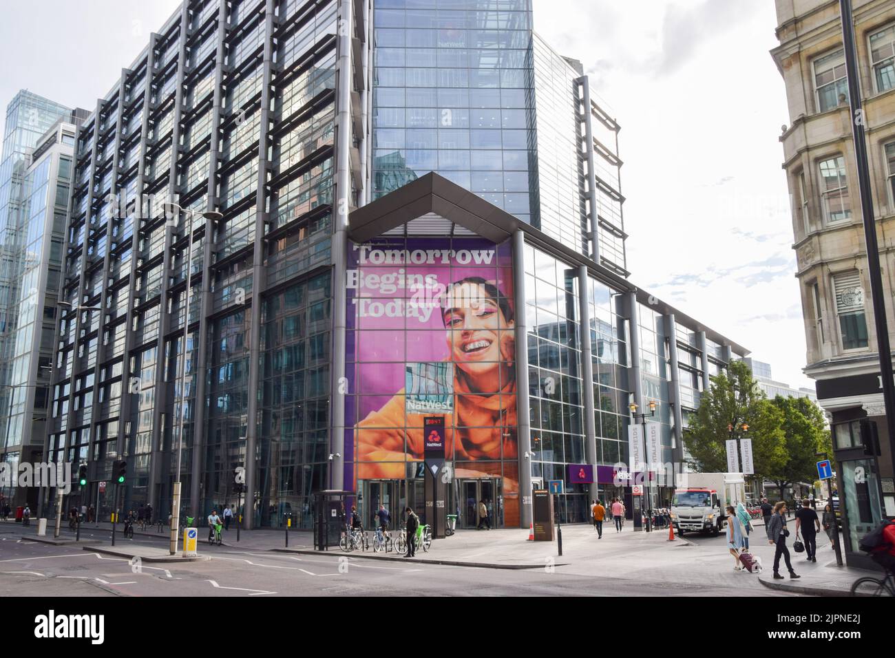 NatWest "Tomorrow Begins Today" campaign seen at the bank's ...