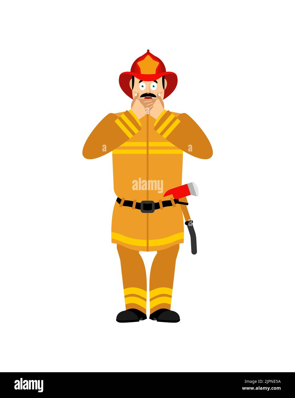 Cartoon frightened old man hi-res stock photography and images - Alamy