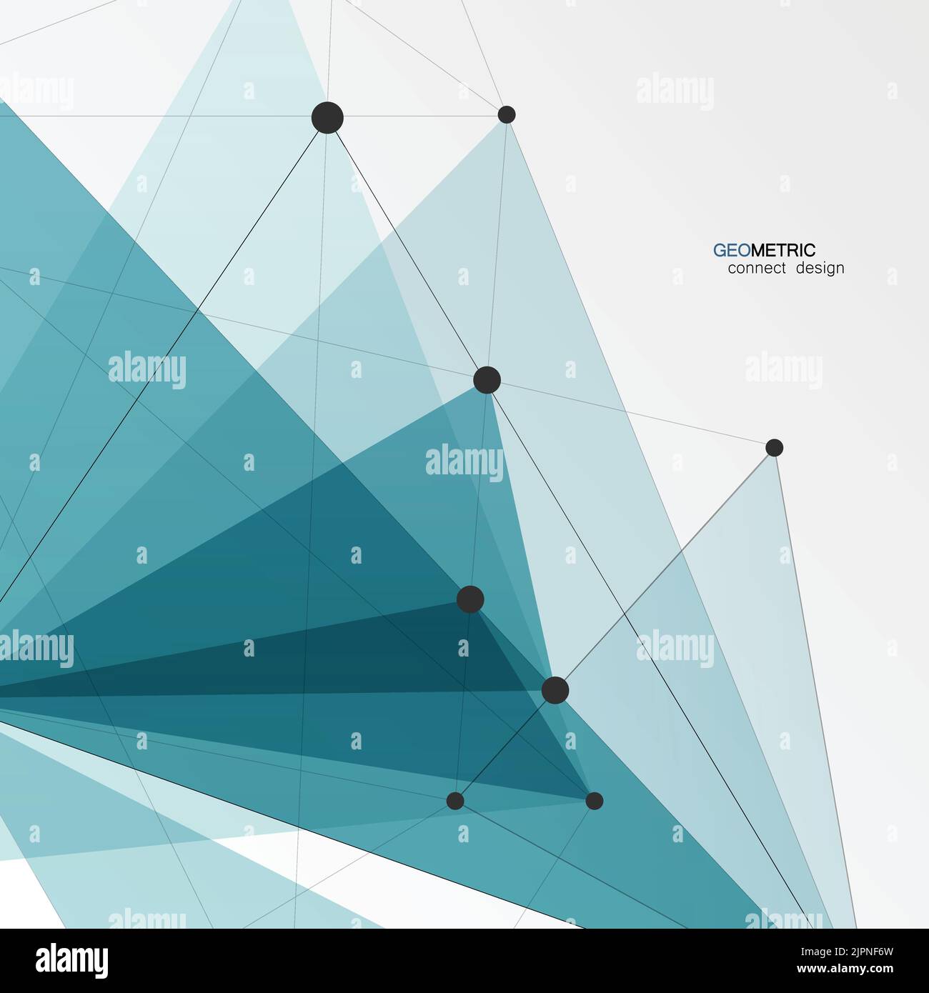 Geometric Triangle Vector Background Triangles Connect Pattern For Business Presentations