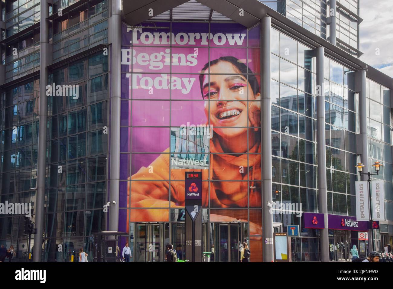 London, UK. 19th Aug, 2022. NatWest ''Tomorrow Begins Today'' campaign ...