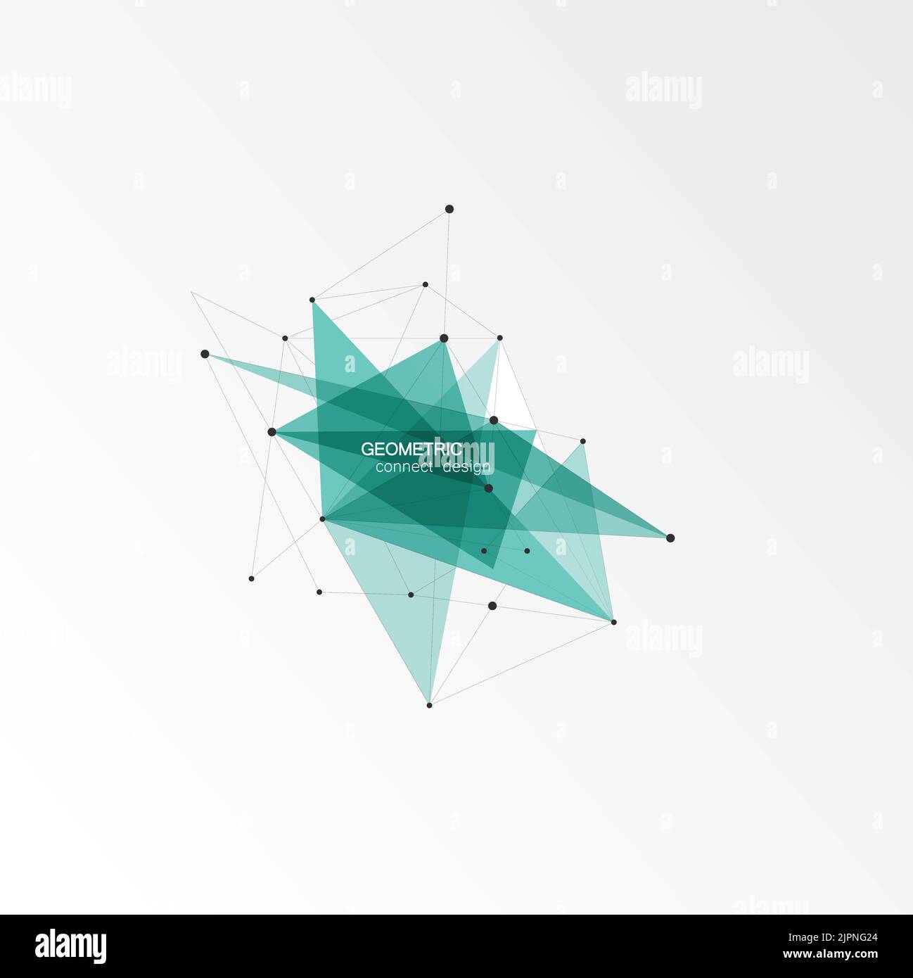 Geometric Triangle Vector Background. Triangles Connect Pattern for ...