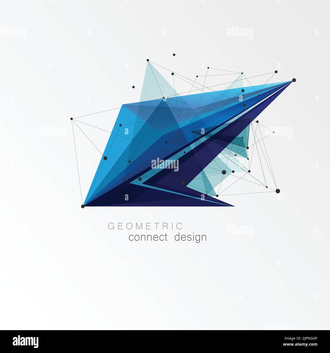 Triangle Abstract Shape. Design For Presentations of New Technologies and Artificial ...