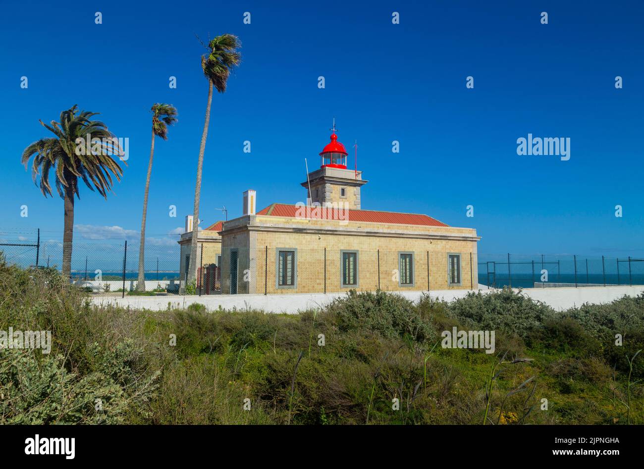Lighthouse at Ponta da Piedade in Lagos - Algarve, Portugal Stock Photo ...