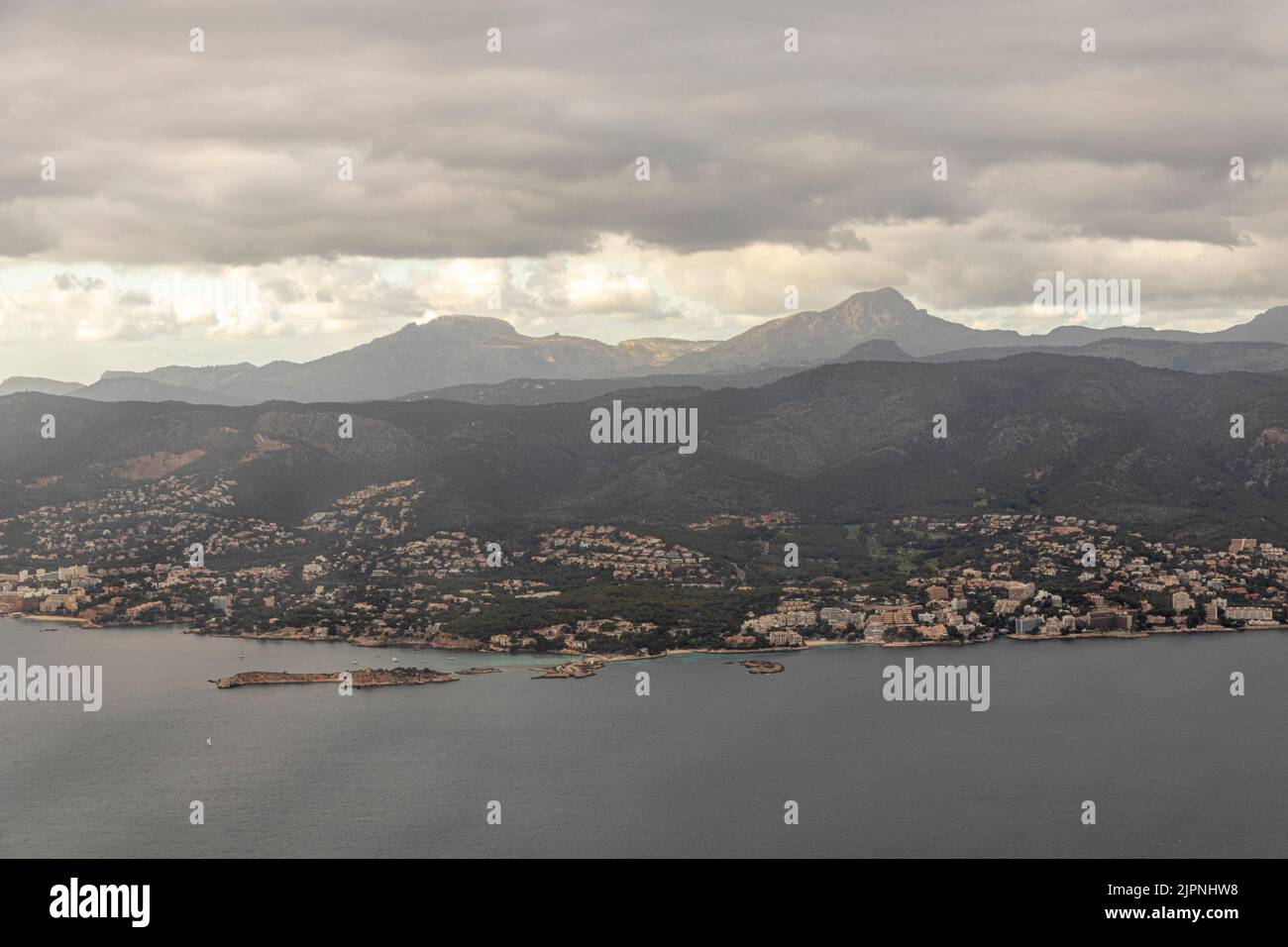 Views of the island of Mallorca or Majorca (Bendinat and Ses Illetes ...