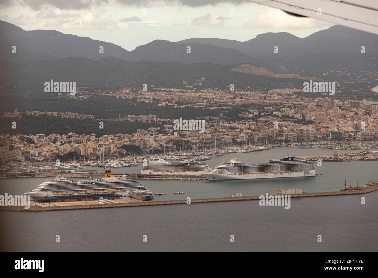 Views of the island of Mallorca or Majorca (Port of Palma de Mallorca ...