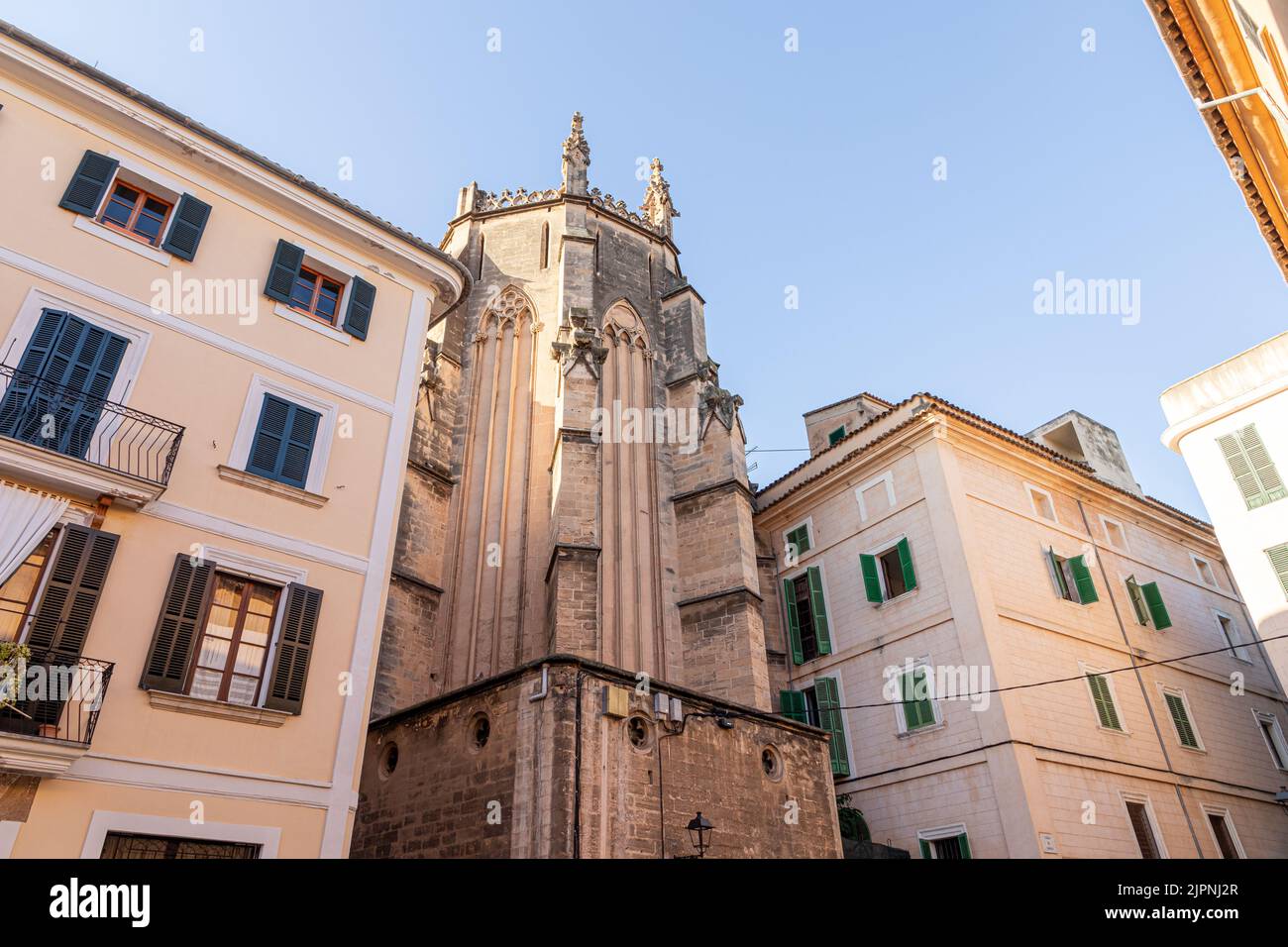Palma de Mallorca, Spain. The Esglesia de Santa Eularia (Saint Eulalia ...