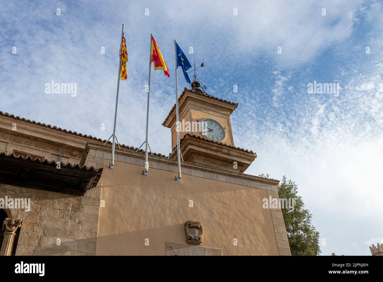 Palma de Mallorca, Spain. The building Consolat de Mar (Consulate of ...
