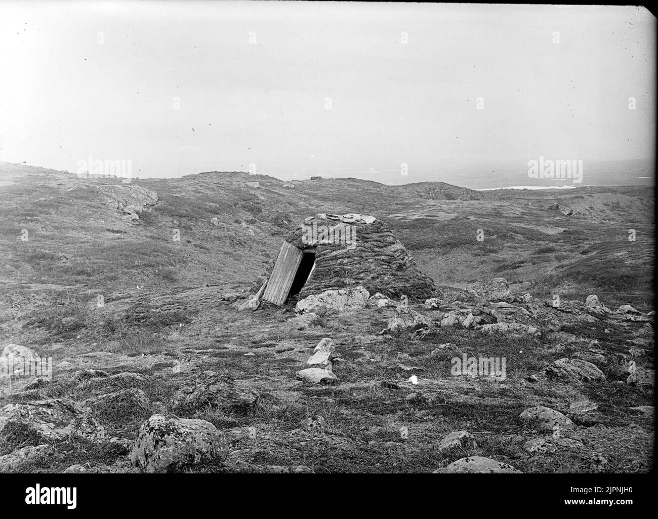 The peat -wedge (patch) in the bay i (rosenius) overnight Torvkåtan ...
