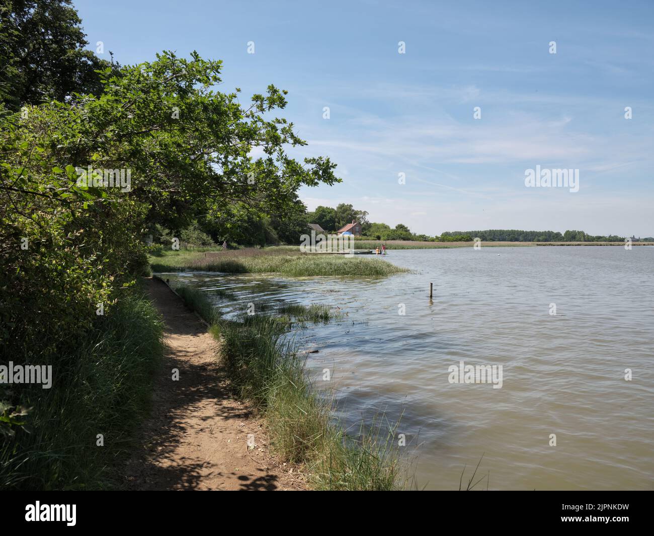 The river Alde at Iken in the summer Suffolk landscape England UK Stock ...
