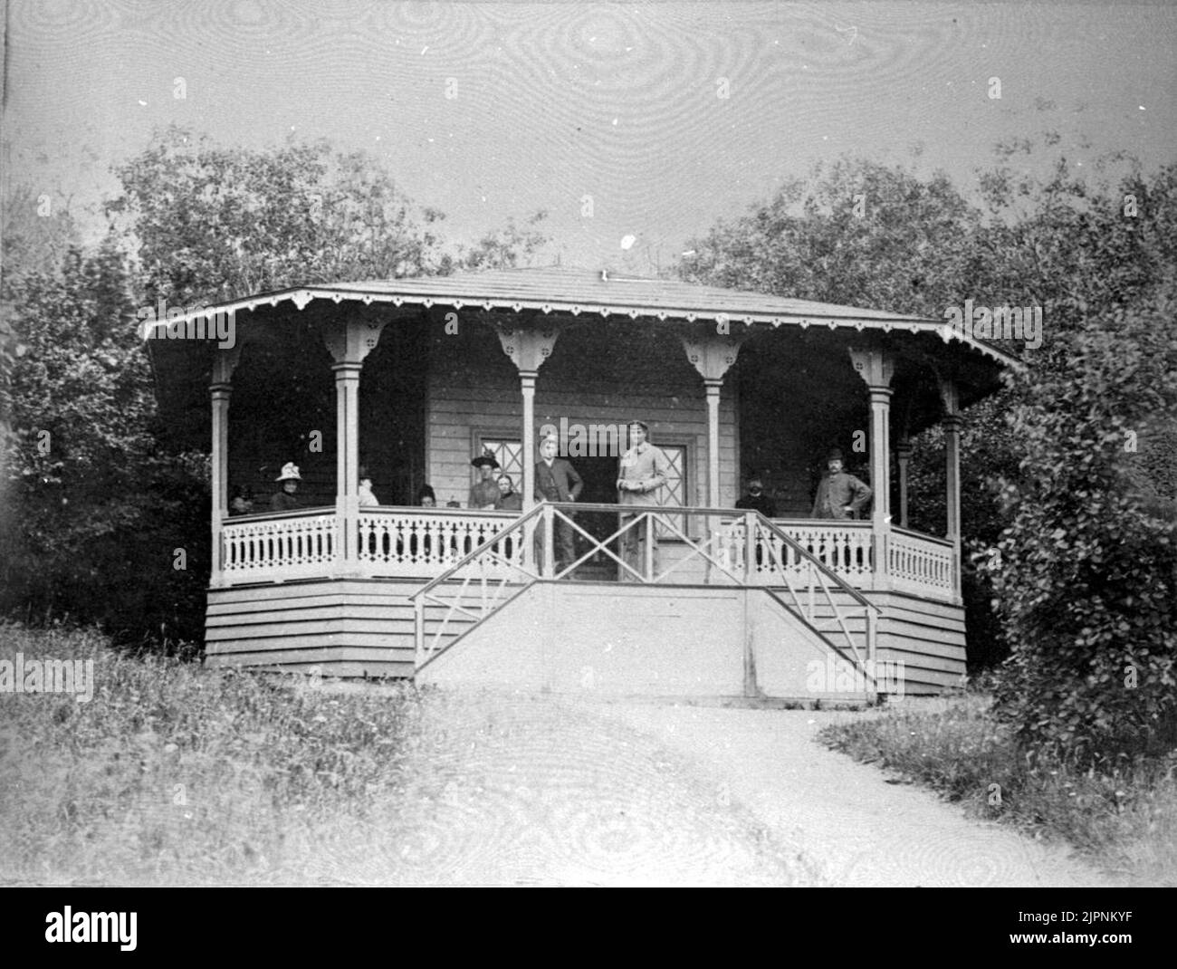 Mösseberg, the coffee kiosk (Hasselbacken). Mösseberg, kaffekiosken ...