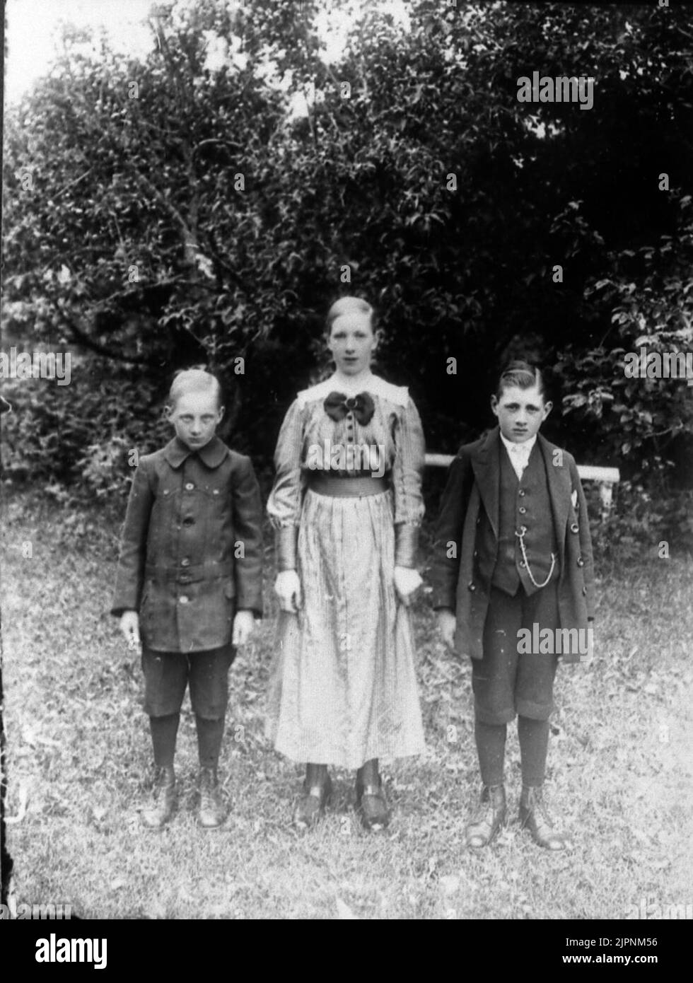 Johan and Alma Persson's children in Lugarp. Bertil, Karin and Karl ...