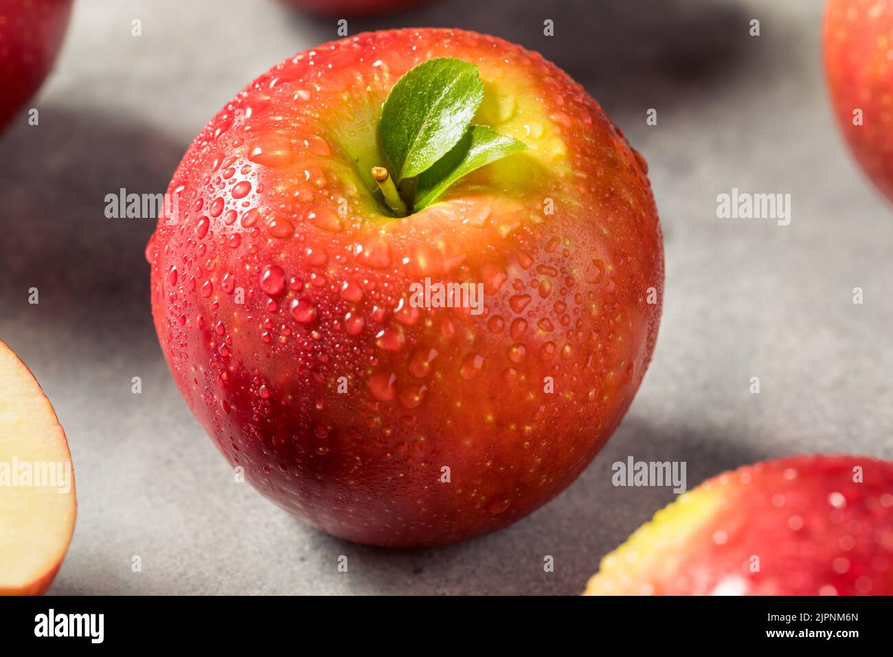 Raw Red Organic Cosmic Crisp Apples in a Bunch Stock Photo - Alamy