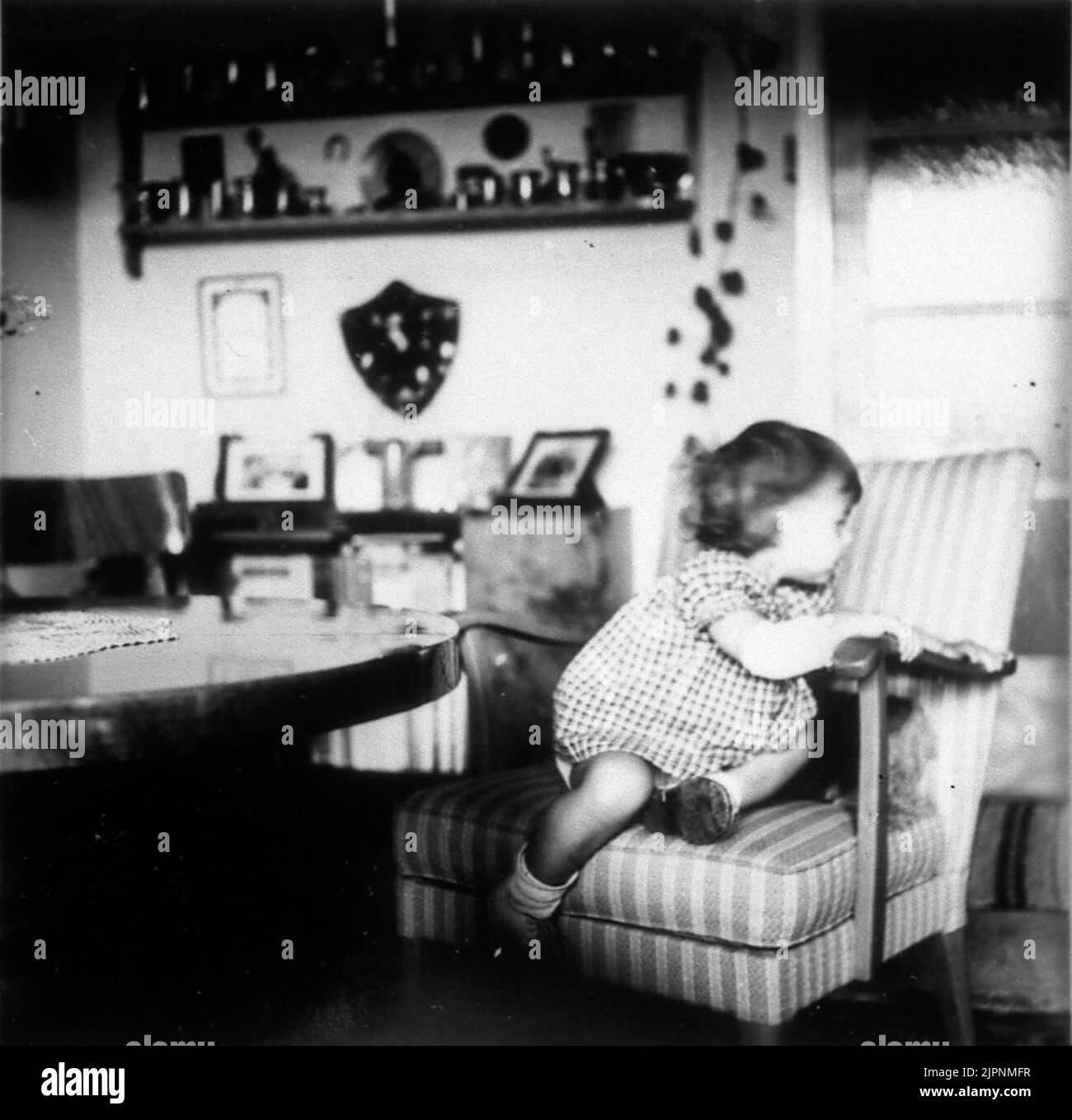 Kerstin in the large room. Kerstin i stora rummet Stock Photo - Alamy