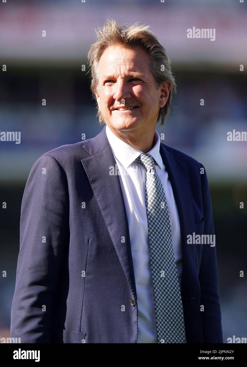 Commentator Mark Nicholas during day three of the first LV= Insurance ...