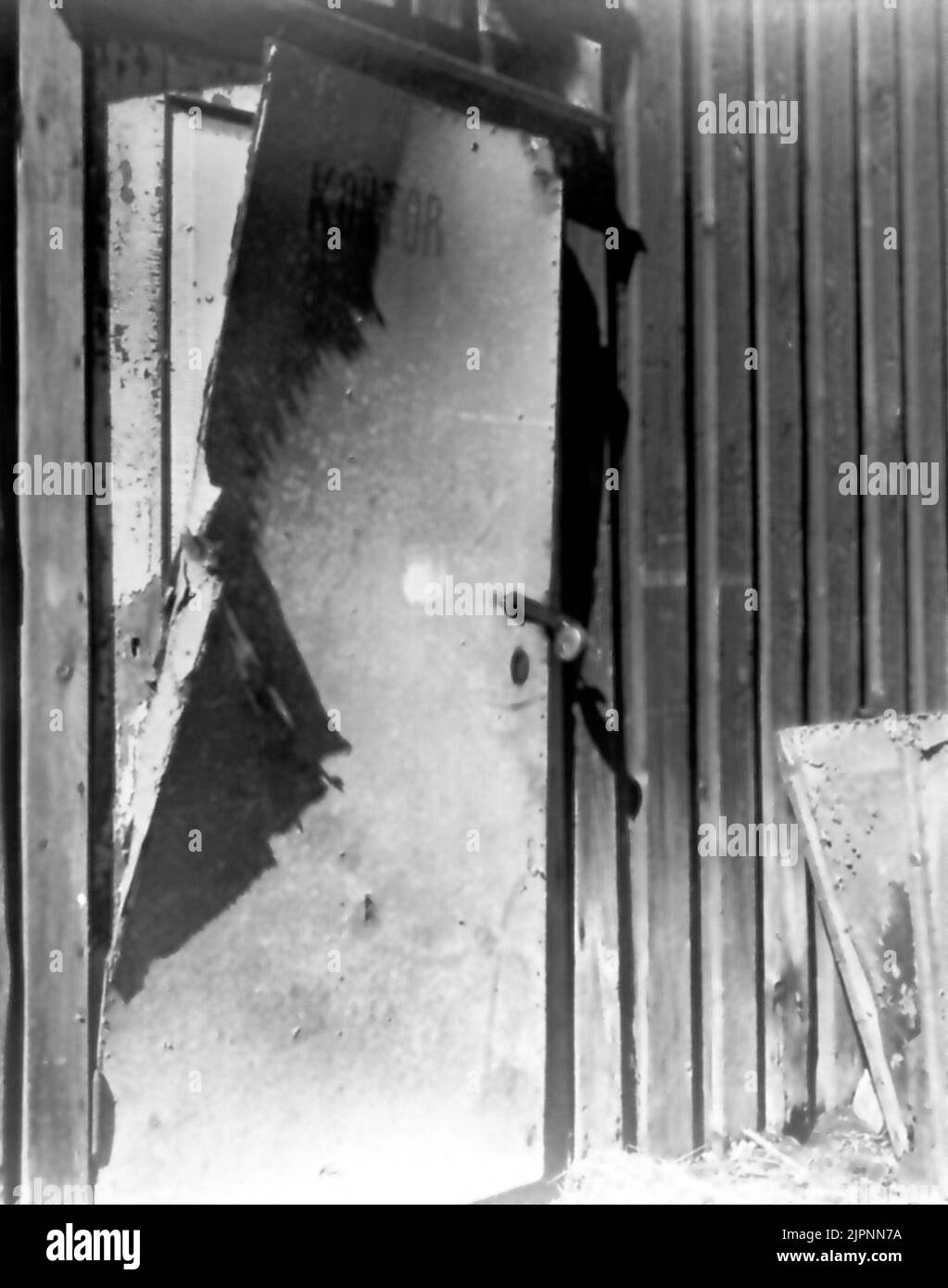 Photo old door in Black and White Stock Photos & Images - Alamy