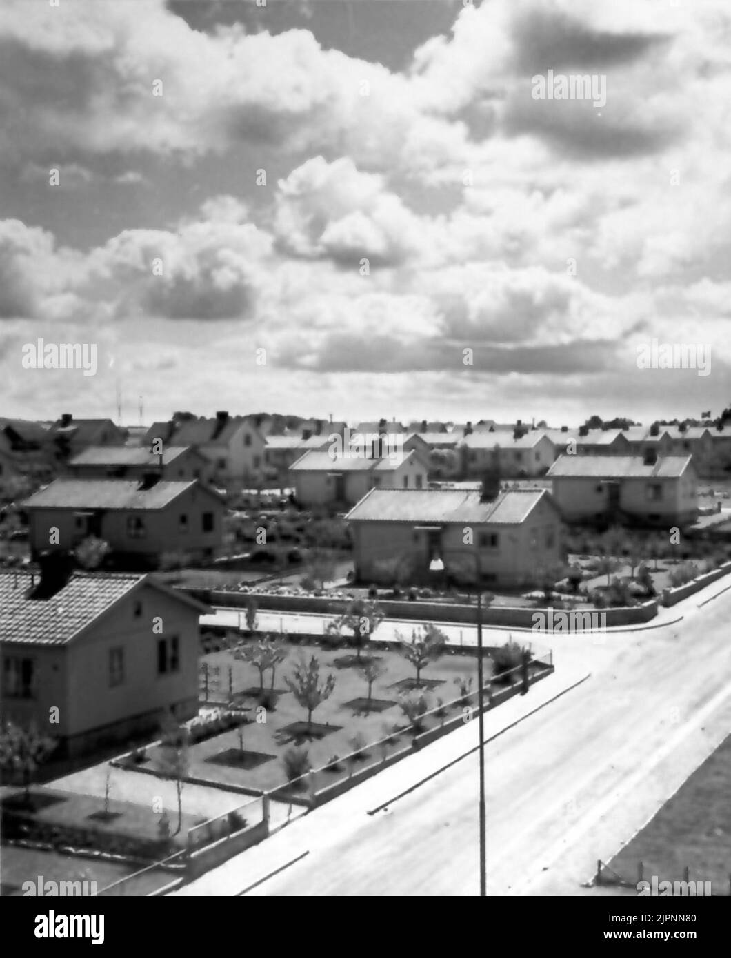 New district ". From the exhibition" Falköping in picture "1952. "Ny ...