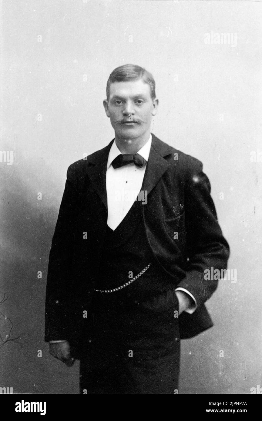 Butcher Karl Roos. Slaktare Karl Roos Stock Photo - Alamy