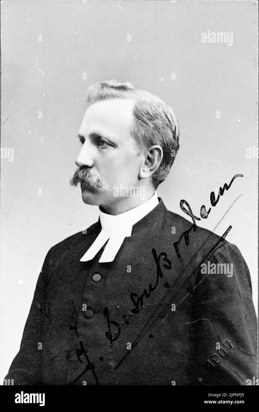 J Svensson Brode, priest. J Svensson Brodeen, präst Stock Photo - Alamy