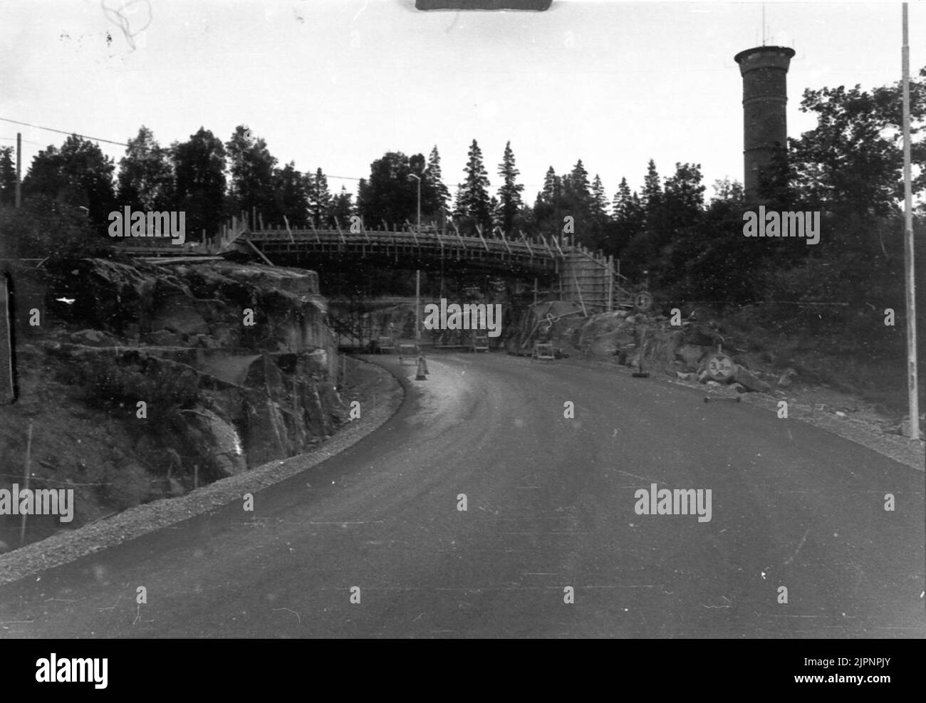 At Bredablick, View Tower 1983. The road to Mösseberg. Vid Bredablick ...