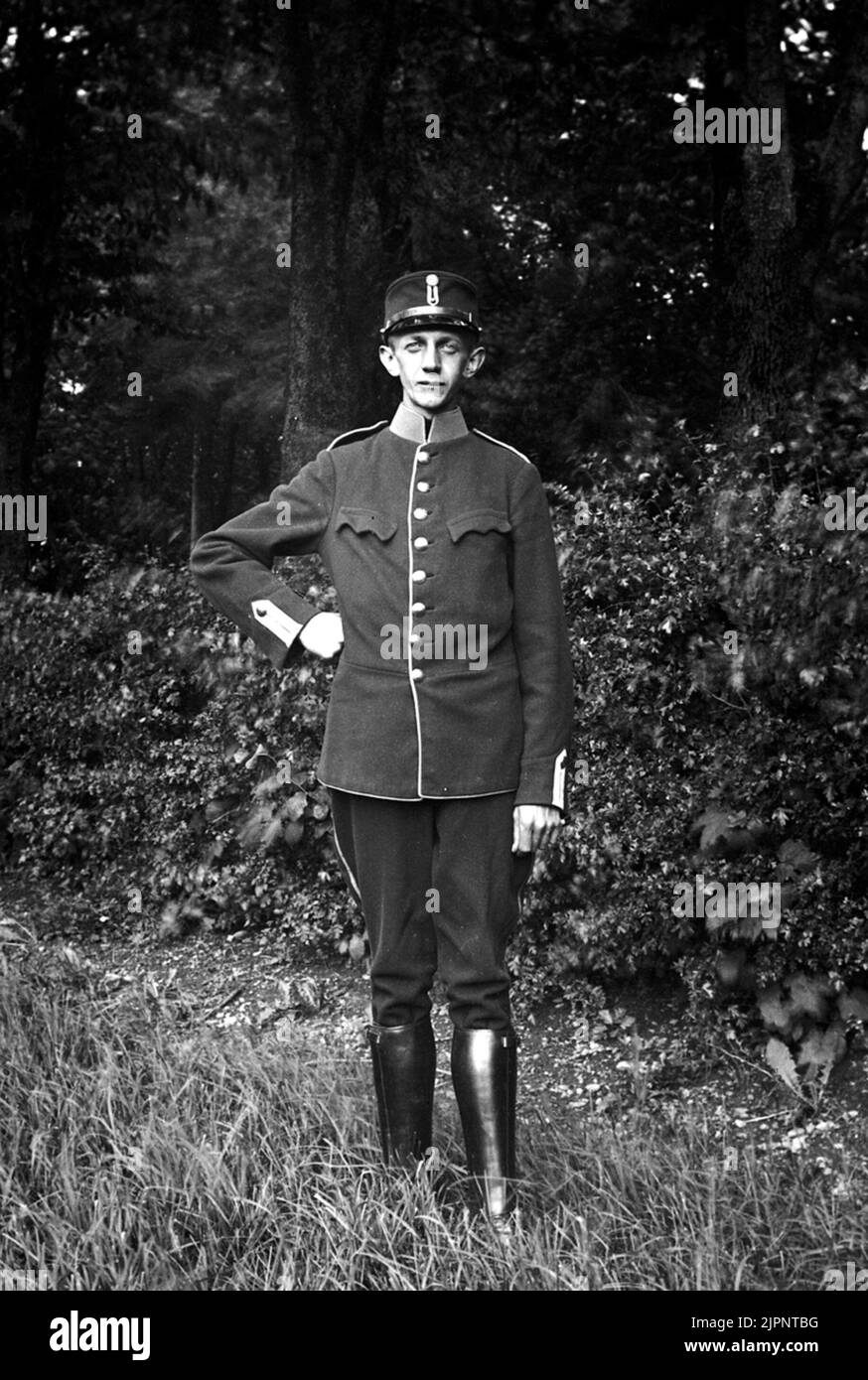 Evald i uniform. Evald i uniform Stock Photo - Alamy