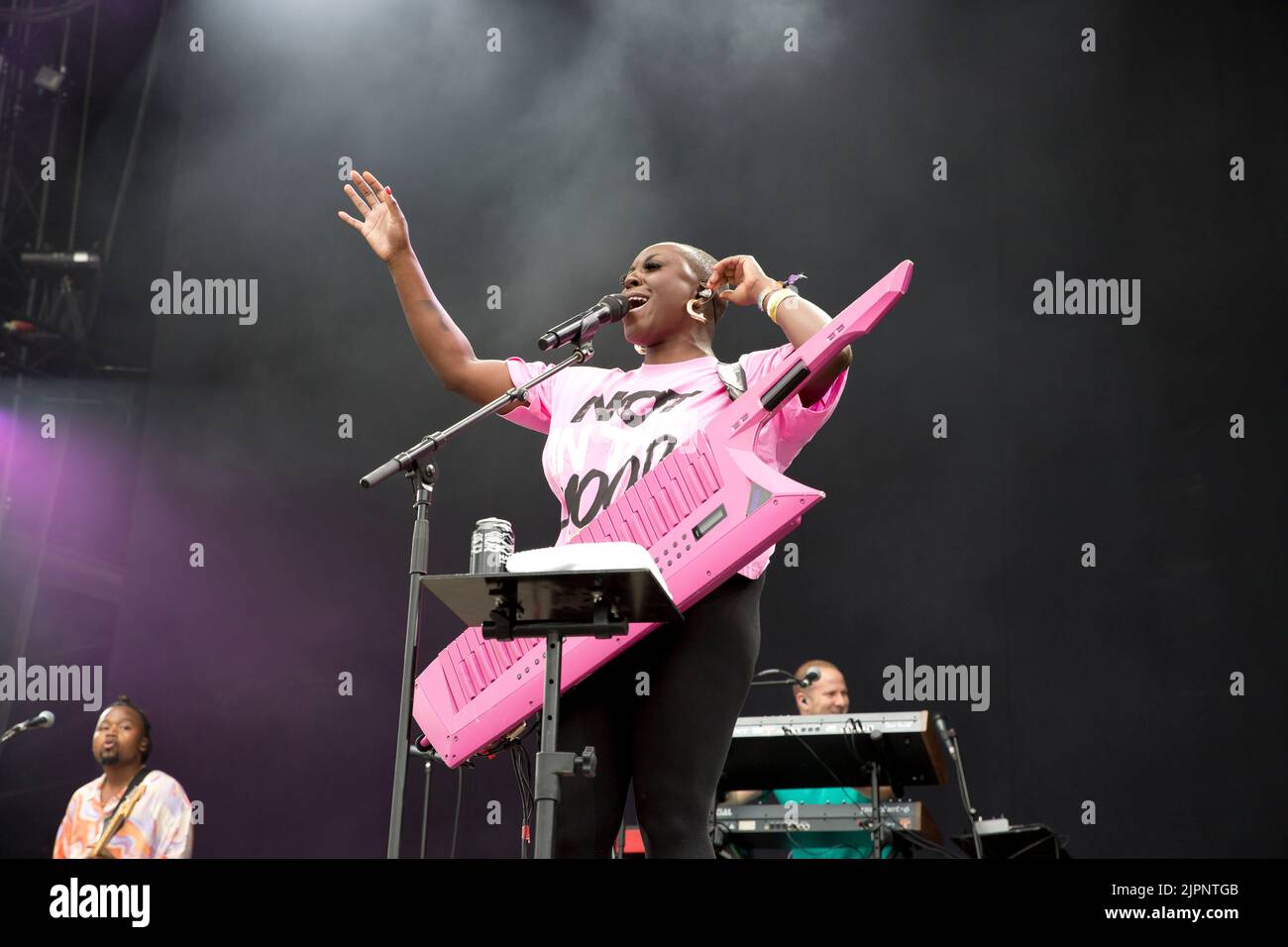 Pikehall Derbyshire uk 30.7.2022 Laura Mvula performs on the Main stage at the annual ynot ...
