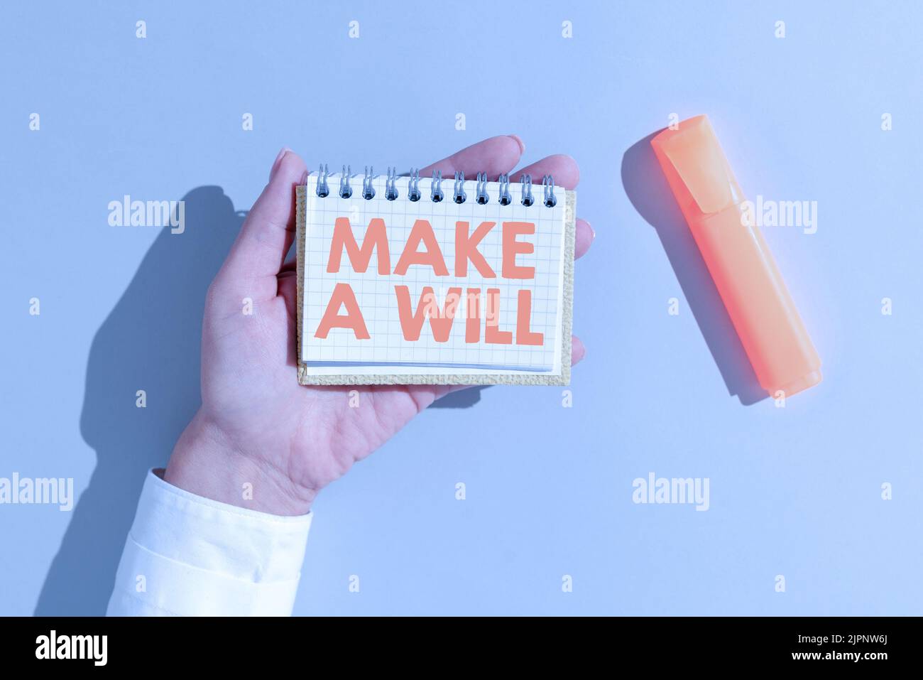 Conceptual display Make A Will, Word Written on Prepare a legal ...